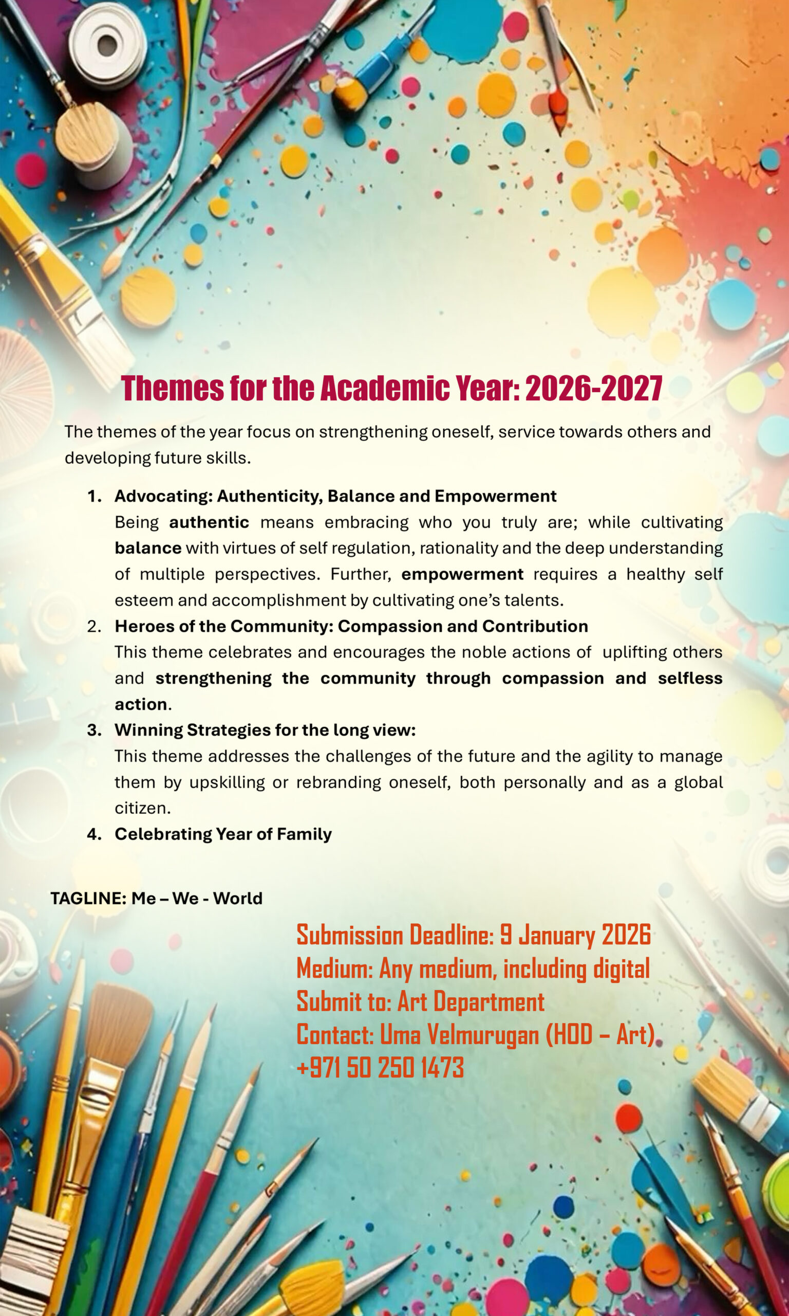 Themes of the Year | Delhi Private School Dubai
